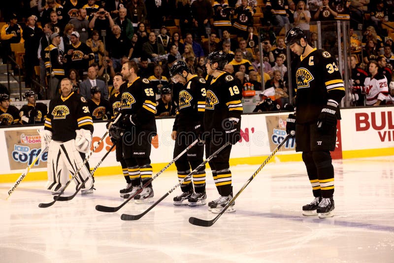 Boston Bruins Starting Line-up Editorial Photo - Image of boychuk ...