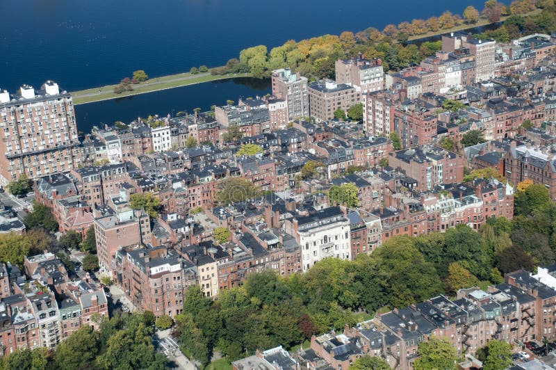 Boston with Charles River stock photo. Image of fall - 14429024