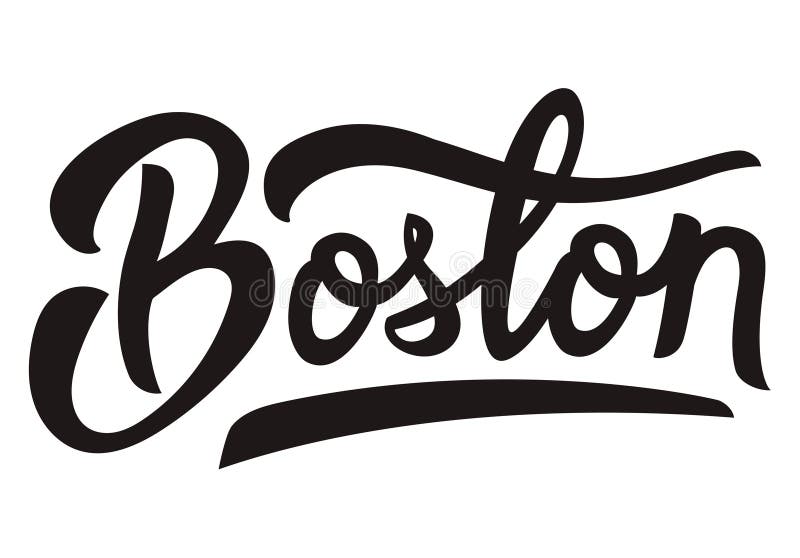 Boston city lettering stock vector. Illustration of print - 297651969