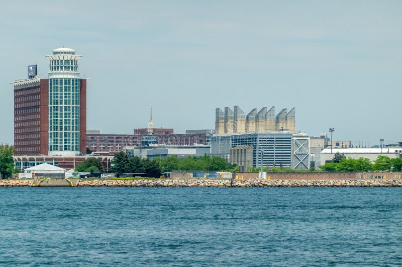 Boston City Massachusetts Waterfron Harbor Day Views Editorial Image ...