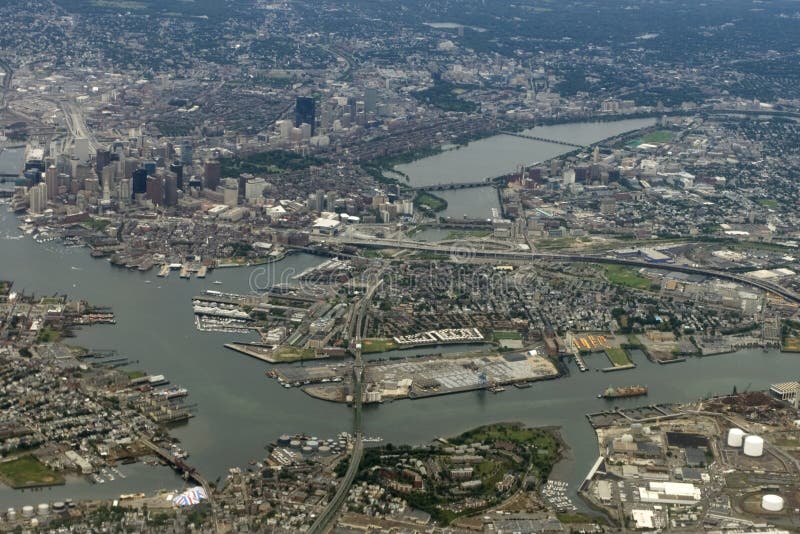 Boston city view stock image. Image of river, industry - 6073701