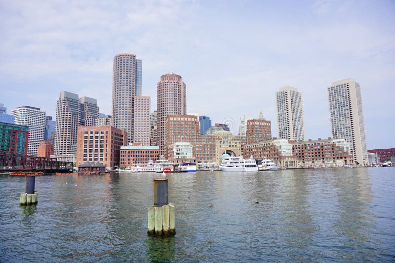 Boston city editorial image. Image of harborwalk, district - 98703850