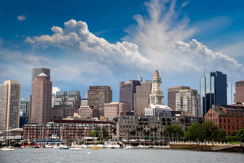 Boston cityscape, USA stock image. Image of american - 290623585