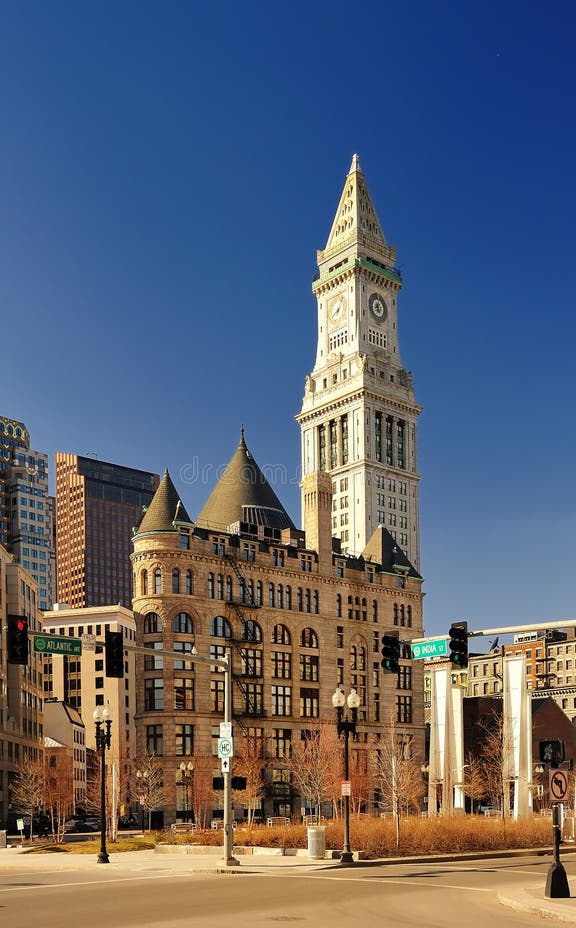 Boston Clock Tower, MA stock image. Image of brick, ancient - 8577975