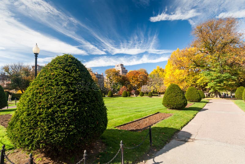 Boston Common in fall stock photo. Image of american - 103143328