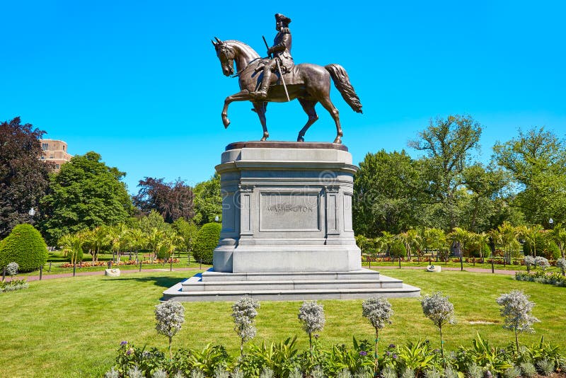 Boston Common George Washington Monument Editorial Photography - Image ...