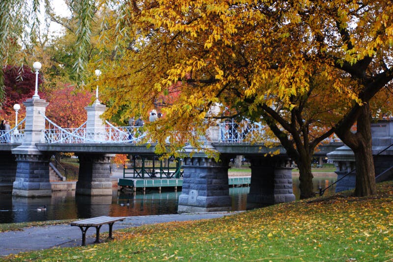Boston Common and Public Garden, USA Stock Image - Image of park ...