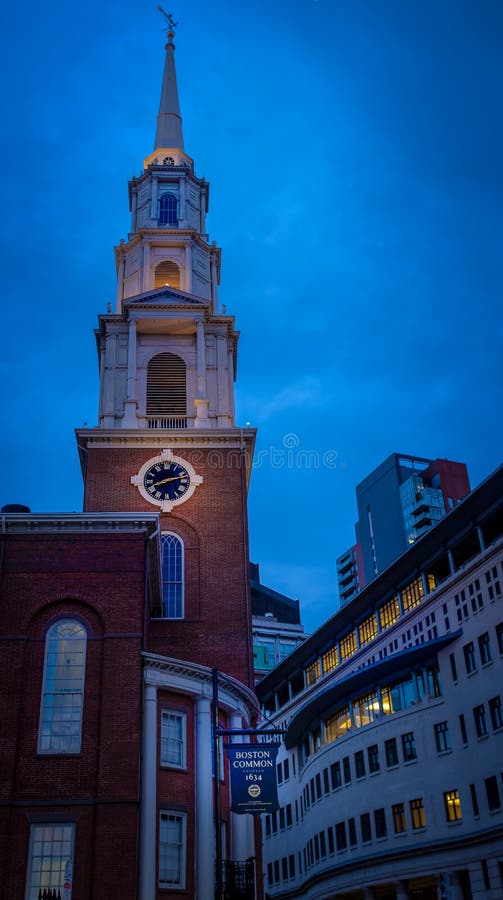Boston Commons stock image. Image of park, night, commons - 101180893