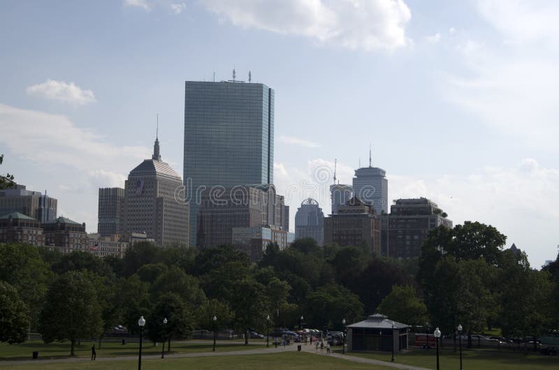 Boston commons summer view editorial photography. Image of city - 139045427