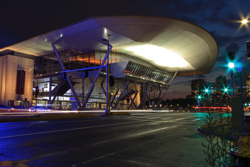 Boston Convention Center at Night Stock Photo - Image of reflections ...