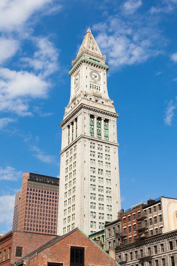 Boston Custom House Tower, Massachusetts - USA Stock Photo - Image of ...