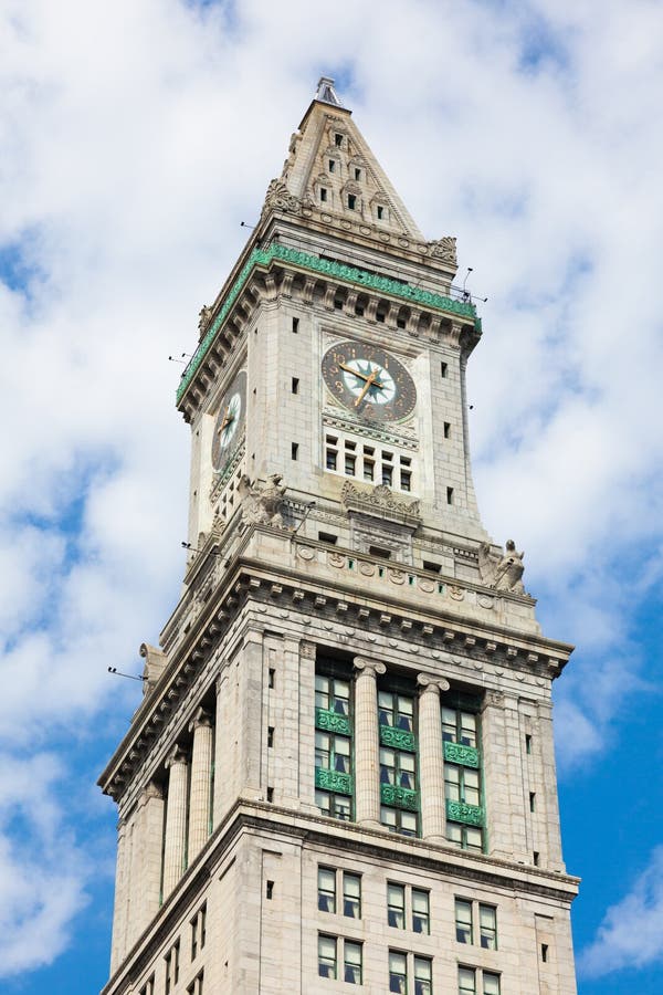 Boston Custom House Tower, Massachusetts - USA Stock Photo - Image of ...