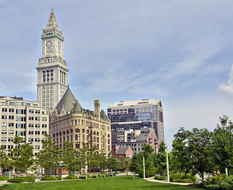 The Boston Customs tower stock image. Image of marina - 22399849