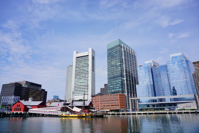 Boston downtown building editorial stock image. Image of architecture ...