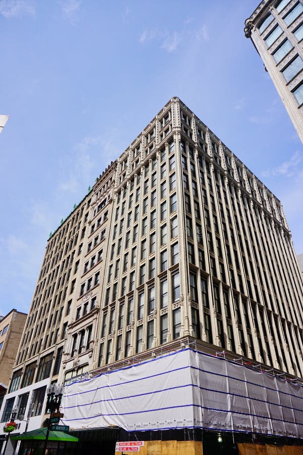 Boston downtown building editorial photography. Image of harbor - 98704007