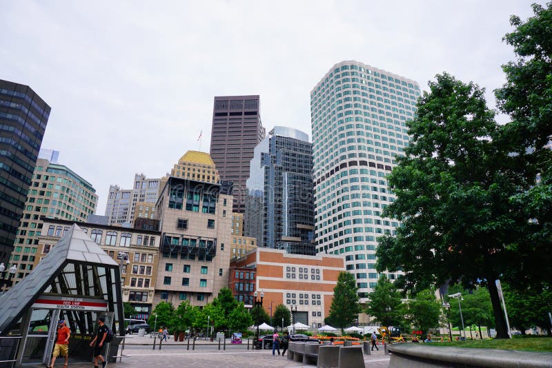 Boston downtown building editorial stock photo. Image of airport - 98704298