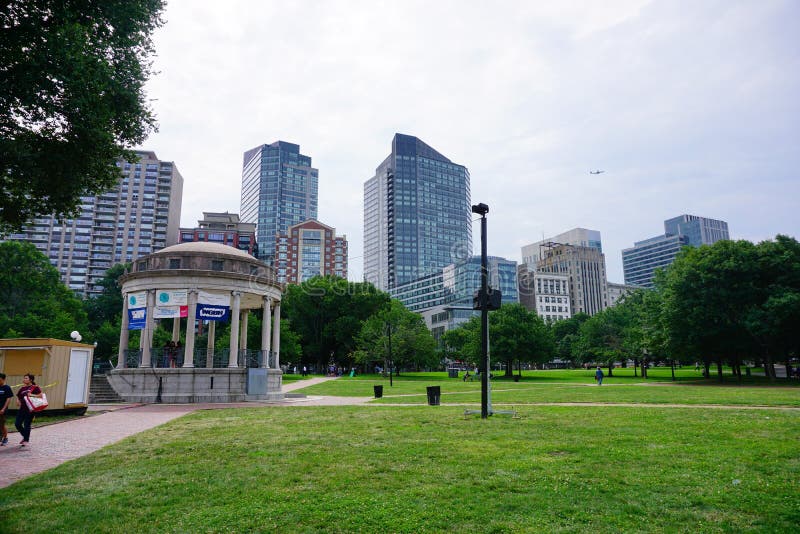 Boston green editorial photo. Image of financial, cityscape - 98704196