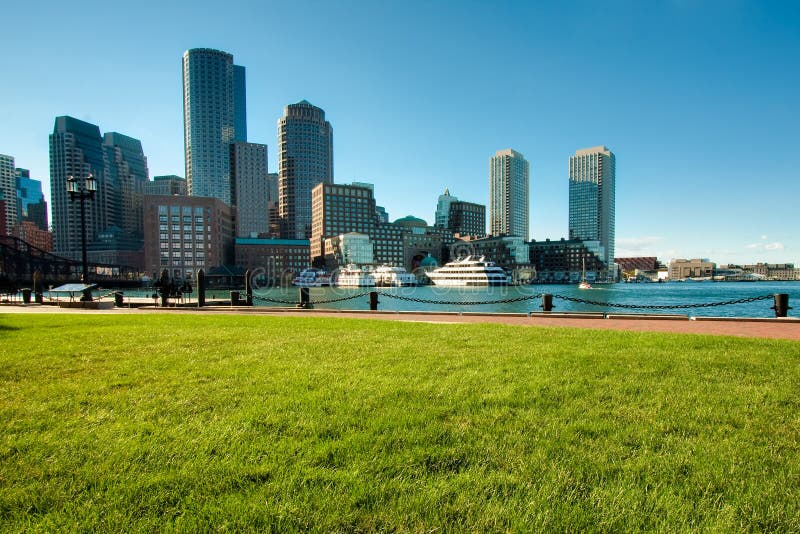 Boston Harbor stock photo. Image of pier, building, famous - 16369168