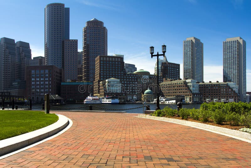 Boston Harbor stock photo. Image of summer, boat, skyscraper - 25733646