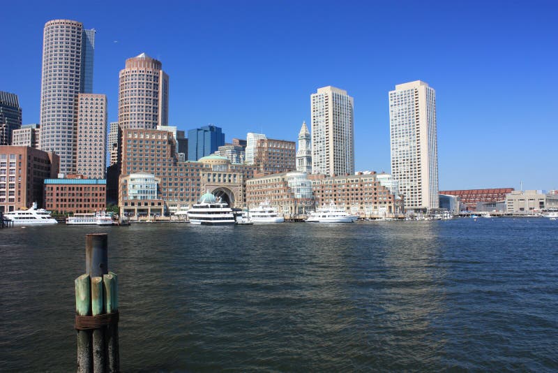 Boston Harbor stock image. Image of shore, scenic, modern - 6384305