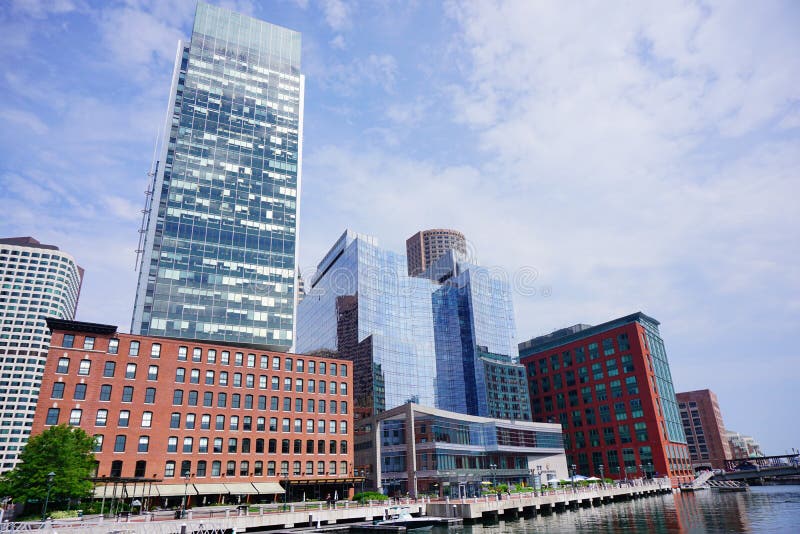 Boston harbor stock image. Image of cityscape, cobblestone - 98704119