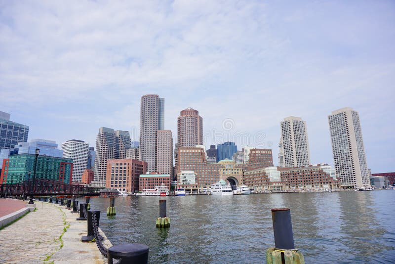 Boston harbor editorial photo. Image of business, coastal - 98703711