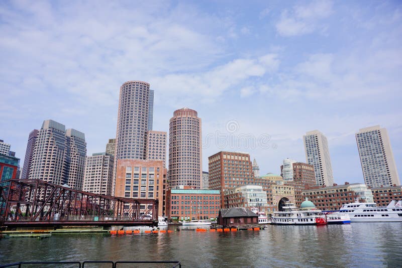 Boston harbor editorial photography. Image of cobblestone - 98703812