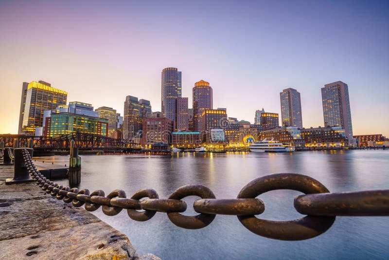 Boston Harbor Massachusetts Stock Photo - Image of england, panoramic ...