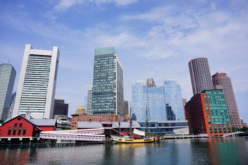 Boston landscape editorial photo. Image of business, buildings - 98704111