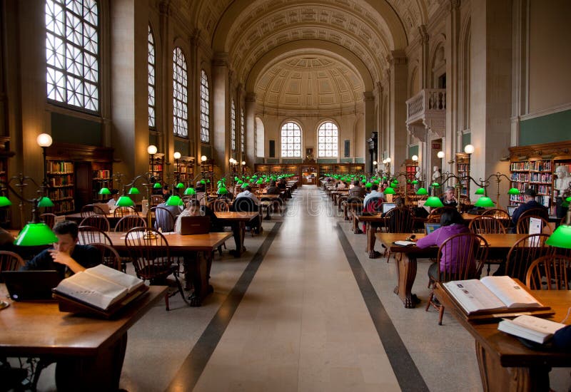 The Boston Public Library editorial stock image. Image of literacy ...