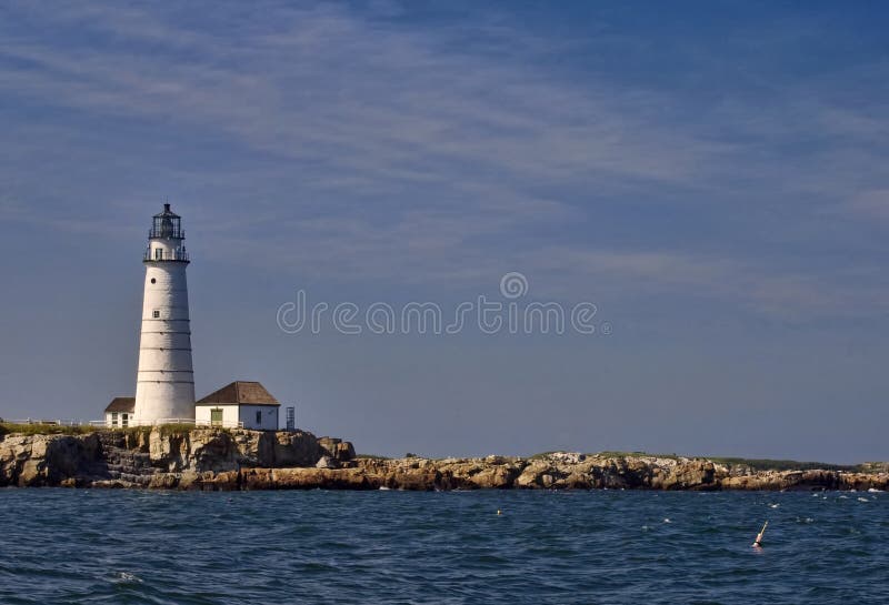 Boston Lighthouse stock image. Image of lighthouse, water - 12903285