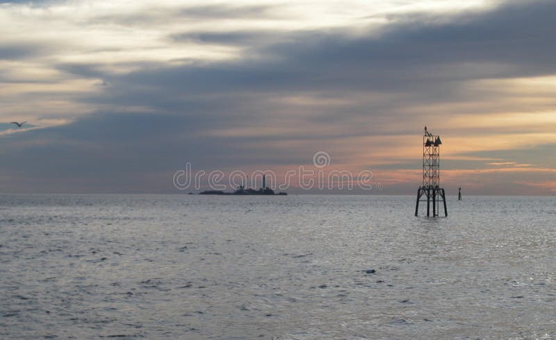 Boston Lighthouse stock image. Image of ocean, buoy, harbor - 94342477