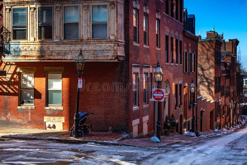 Boston, Los E.E.U.U. 1 De Marzo De 2019: Calles Pintorescas De Boston ...