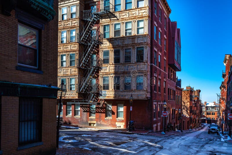Boston, Los E.E.U.U. 1 De Marzo De 2019: Calles Pintorescas De Boston ...