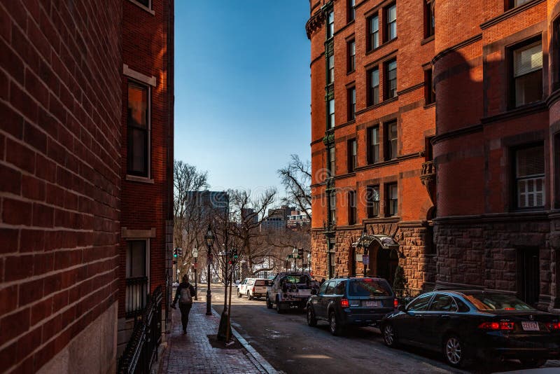 Boston, Los E.E.U.U. 1 De Marzo De 2019: Calles Pintorescas De Boston ...