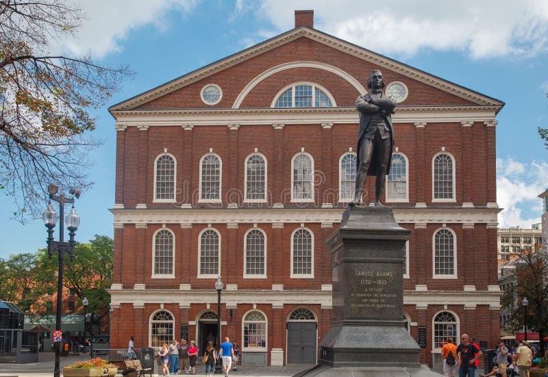 Faneuil Hall Marketplace Historical Brick Building at Freedom Trail ...
