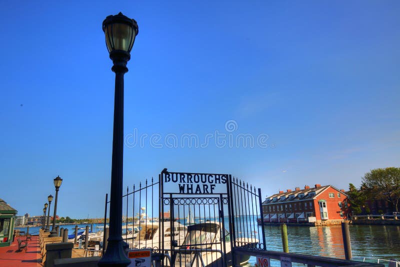 Old Boston wharf editorial photo. Image of famous, metropolis - 174093966
