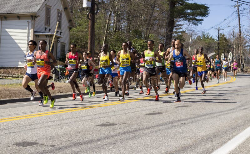 Boston Marathon editorial stock image. Image of racer - 70558509