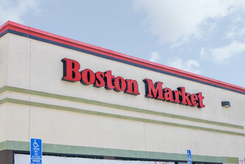 Boston Market Restaurant Sign Editorial Stock Photo - Image of exterior ...