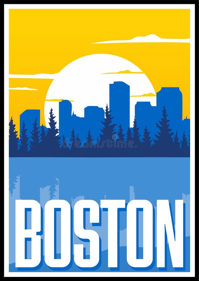 Boston Massachusetts United States with Beautiful Natural Views Stock ...