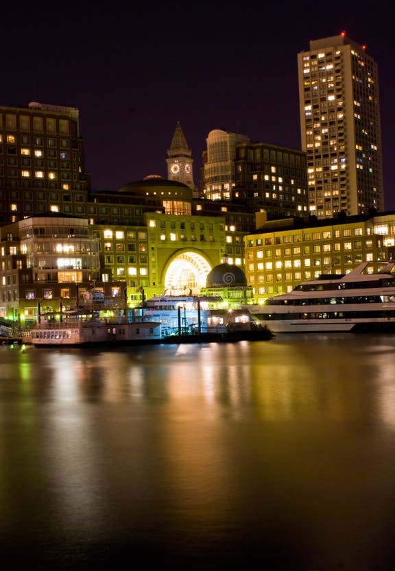 Boston at Night stock image. Image of business, bustle - 6559009