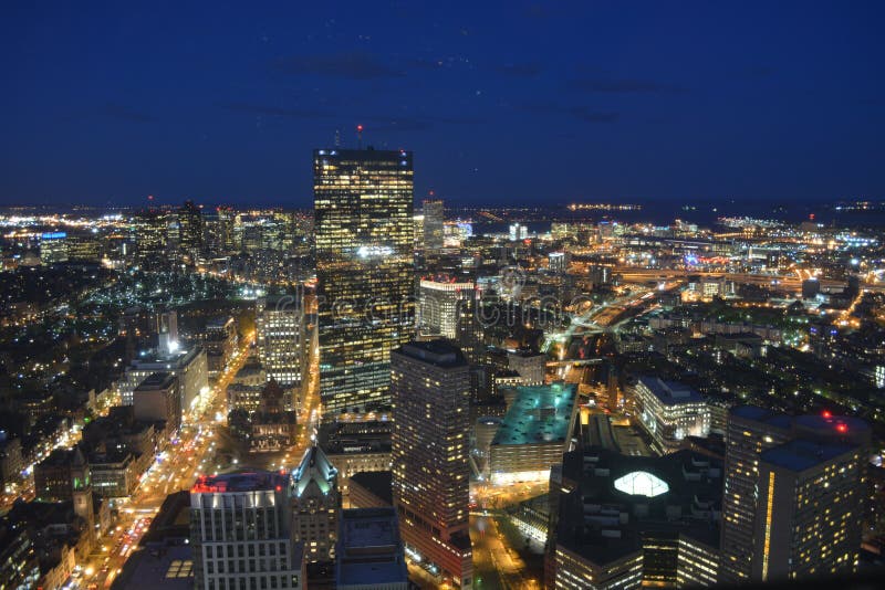 Boston Night stock image. Image of lights, bustle, harbor - 50050901