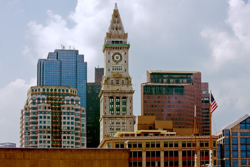 Boston old center stock image. Image of skyscraper, custom - 12660599