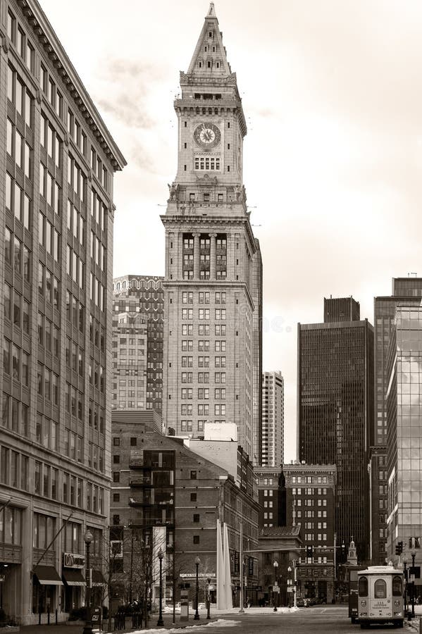 Boston Old Custom House editorial photography. Image of england - 28524407