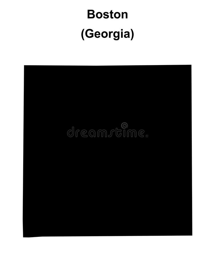 Boston outline map stock vector. Illustration of boston - 387020277