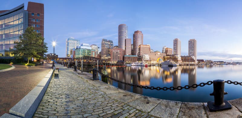 Boston stock photo. Image of skyscraper, building, wharf - 76047646