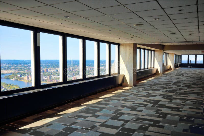 Boston Panoramic View from Prudential Tower Stock Image - Image of ...