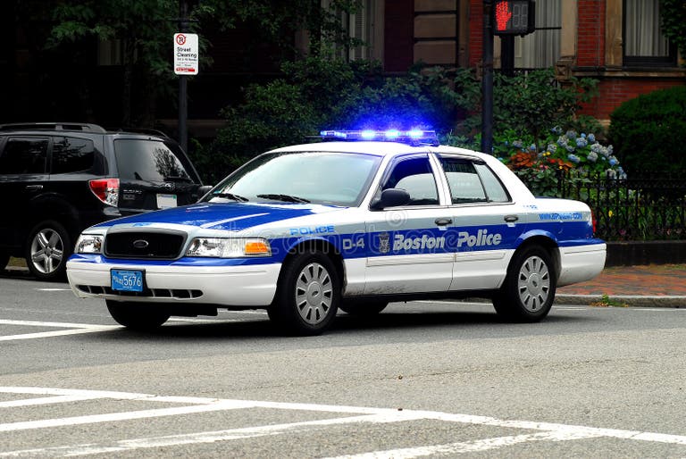 Boston Police Cruiser editorial stock image. Image of cruiser - 20573414