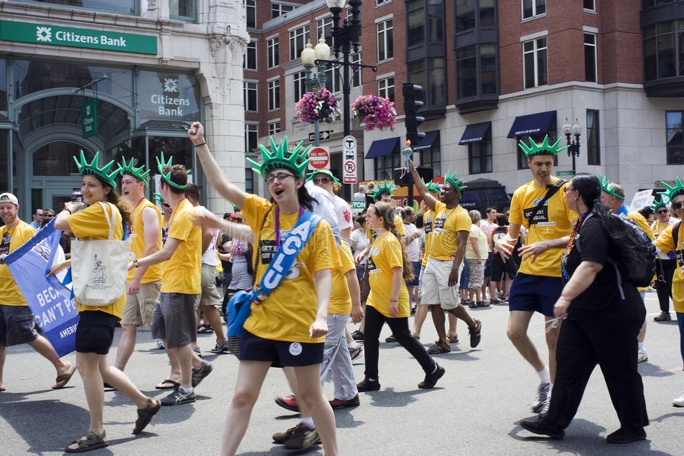 Boston Pride Parade editorial photography. Image of parade - 7139922