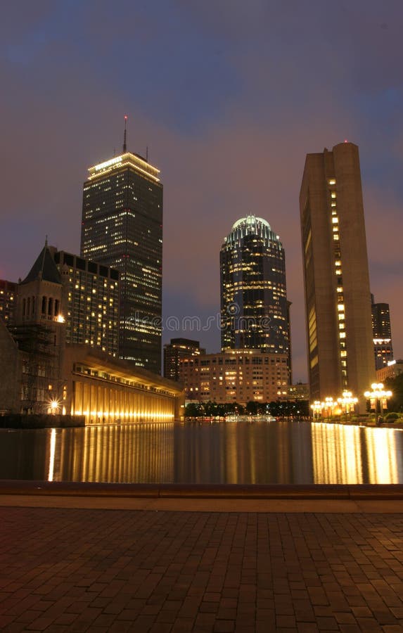 Boston Skyline at sunset stock photo. Image of skyline - 867982